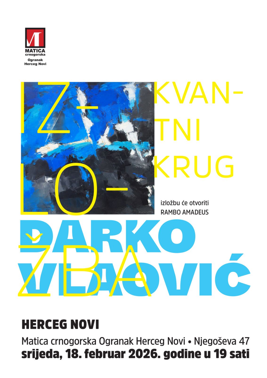MC organizuje izložbu slika Darka Vlaovića u Herceg Novom - Cetinjski List